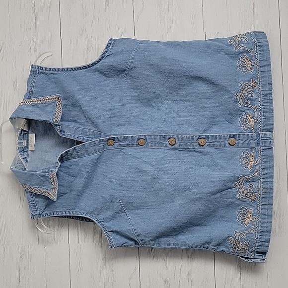 Erika | Tops | Vintage Erika Embroidered Beaded Collared Top Large ...